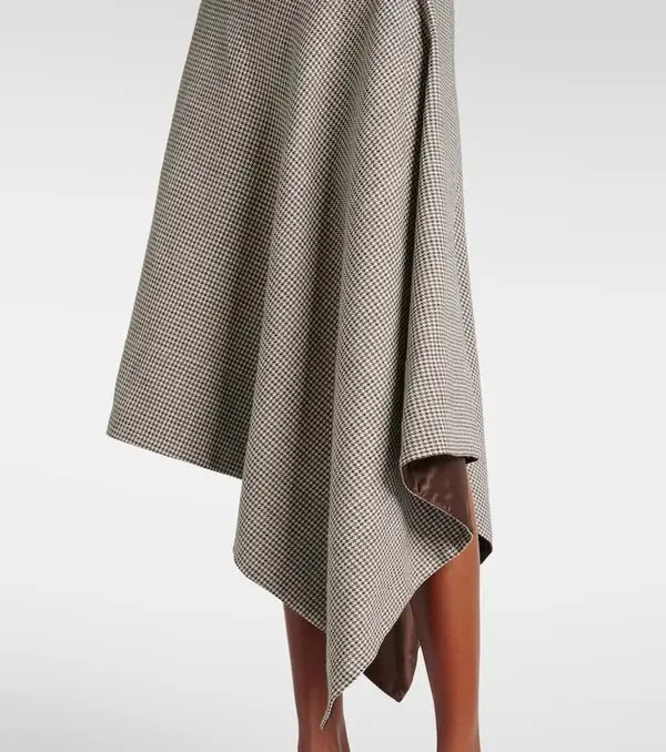 JOSEPH Mouline Duparc Wool-blend Midi Skirt
