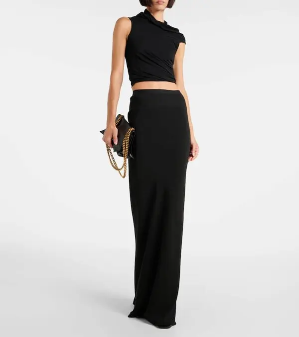 Rick Owens Draped Jersey Minidress