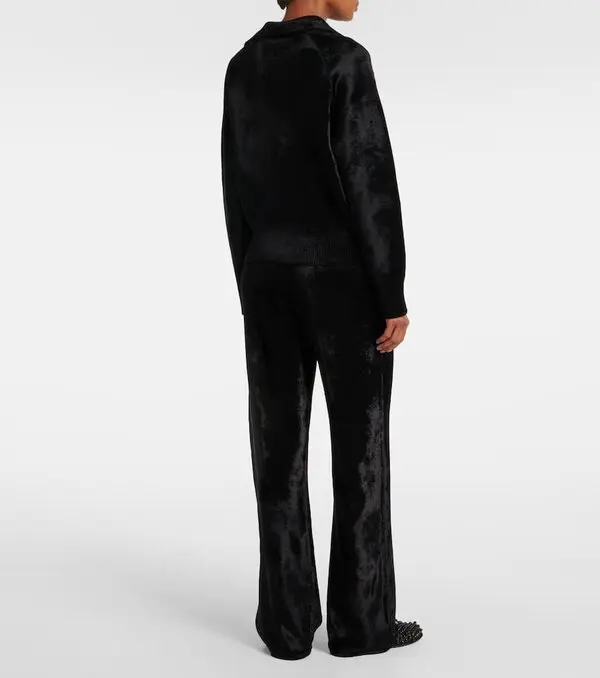 Alaïa Wool-blend Polo Sweater