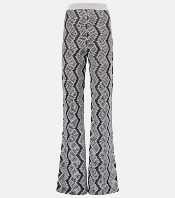Missoni Zig Zag Lamé Wide-leg Pants