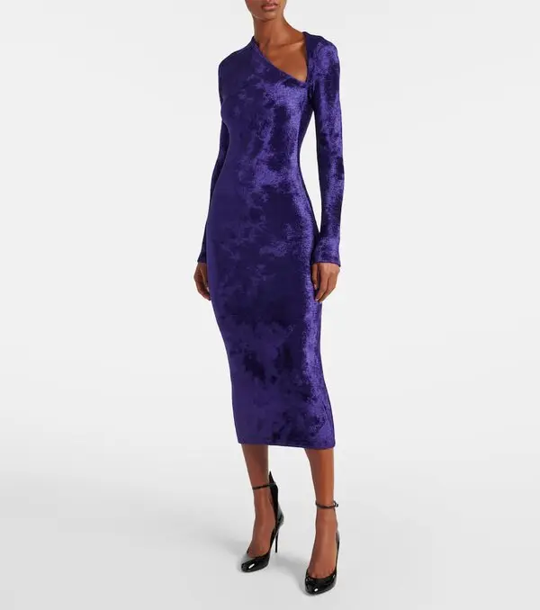 Alaïa Velvet Midi Dress