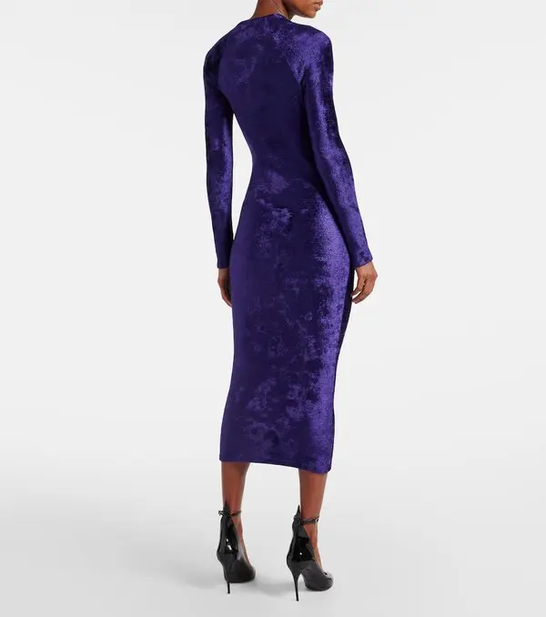 Alaïa Velvet Midi Dress