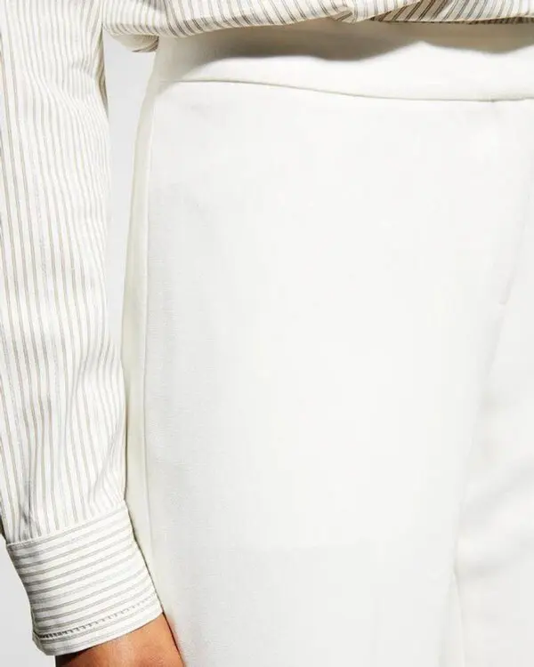 Lafayette 148 New York Barrow Crepe Pants - Cloud