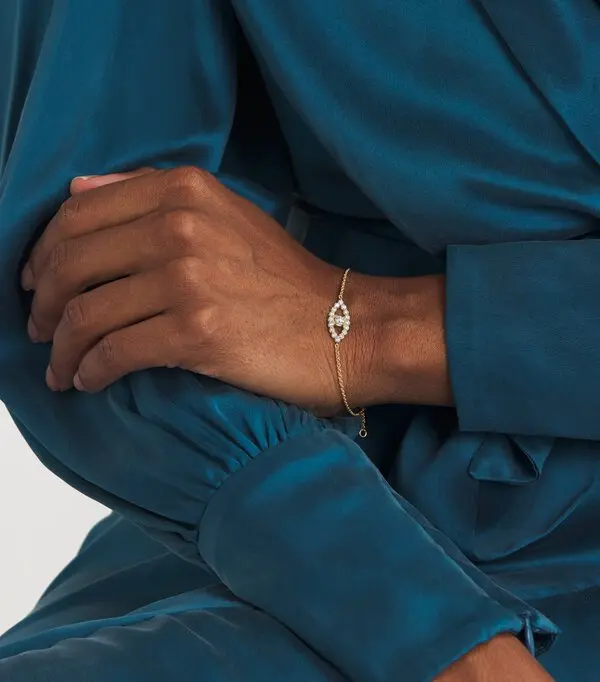 JENNIFER MEYER Diamond Evil Eye Bracelet