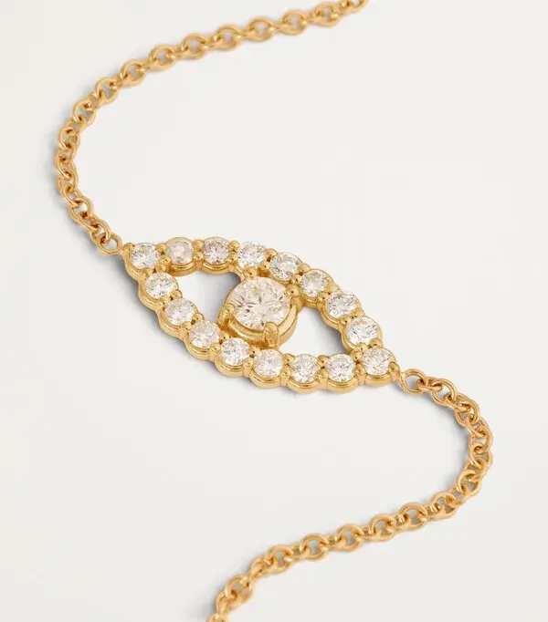 JENNIFER MEYER Diamond Evil Eye Bracelet