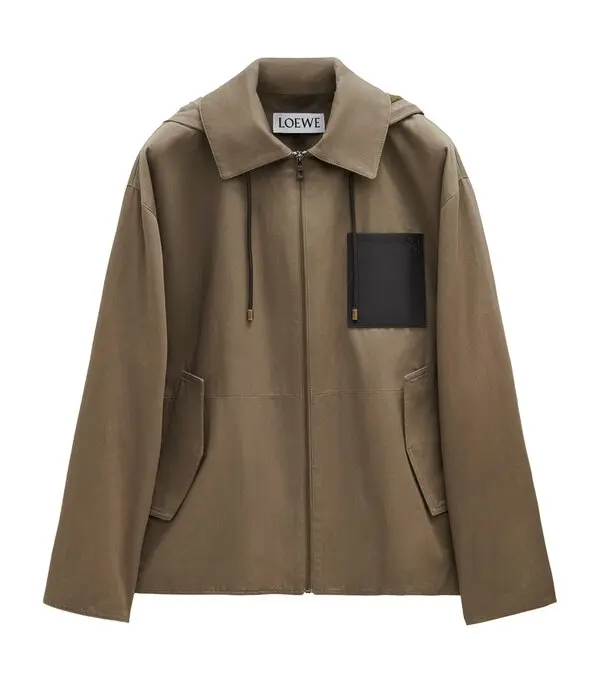 Loewe Pocket-detail Hooded Jacket - Green