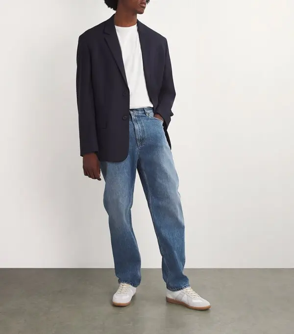 THE ROW ELIGIO JACKET テーラードジャケット The Row Eligio Suit Jacket - Navy | Editorialist
