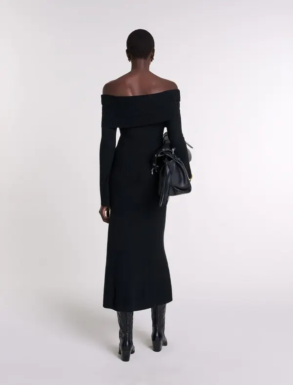 Maje Knit Maxi Dress