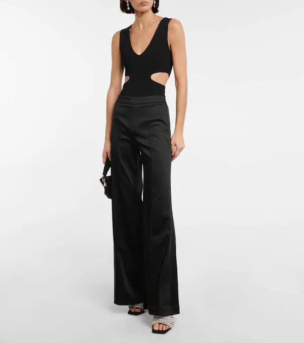 Simkhai Shelbi Ribbed-knit Bodysuit