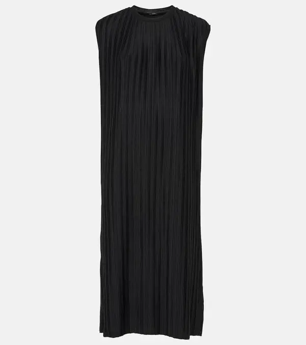 JOSEPH Plisse Jersey Midi Dress