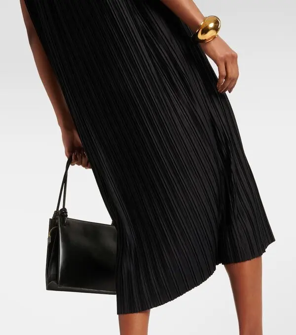 JOSEPH Plisse Jersey Midi Dress
