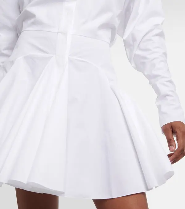 Alaïa Cotton Poplin Minidress