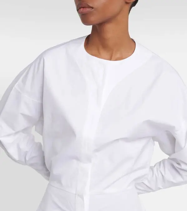 Alaïa Cotton Poplin Minidress