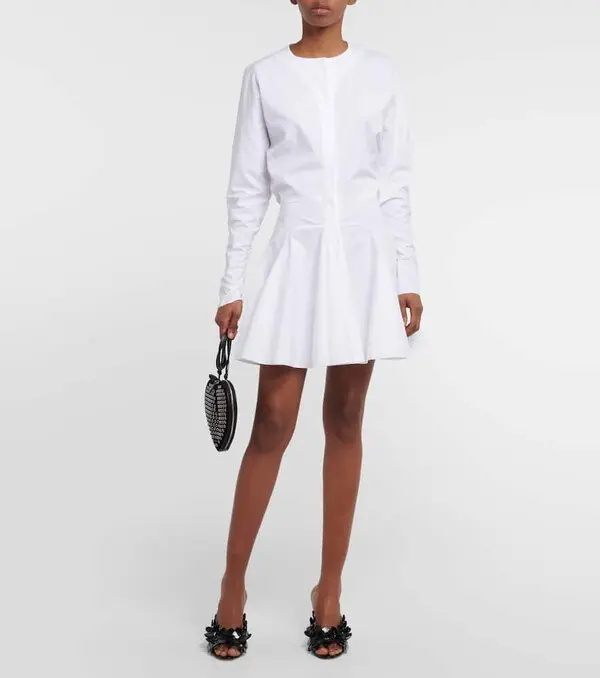 Alaïa Cotton Poplin Minidress