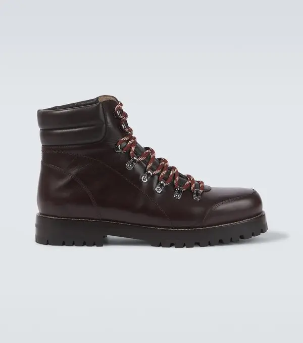 Manolo Blahnik Janka Leather Lace-up Boots - Brown