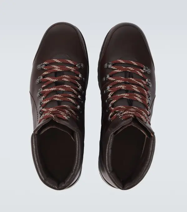 Manolo Blahnik Janka Leather Lace-up Boots - Brown