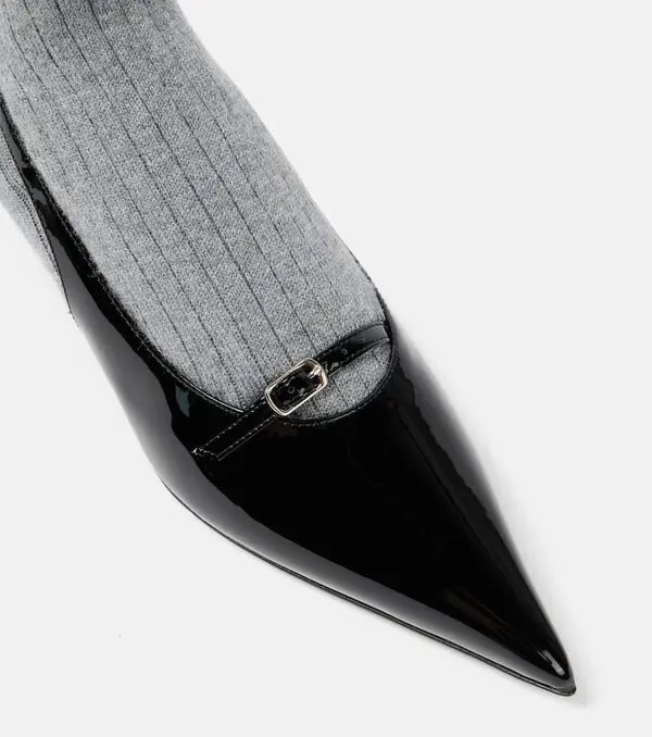 Magda Butrym Leather-trimmed Sock Boots