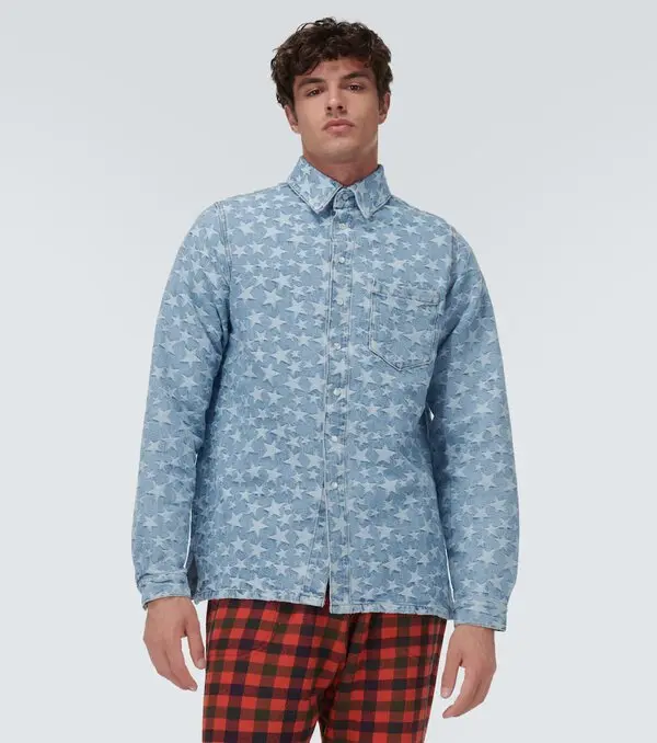 ERL Jacquard Denim Overshirt