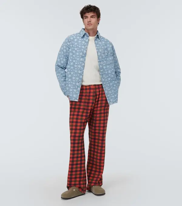 ERL Jacquard Denim Overshirt