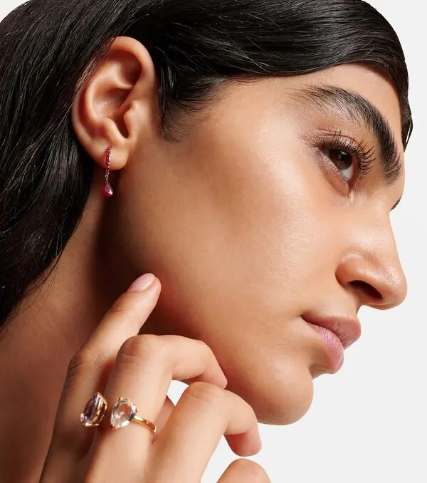 PERSEE Piercing Single Earring With Ruby