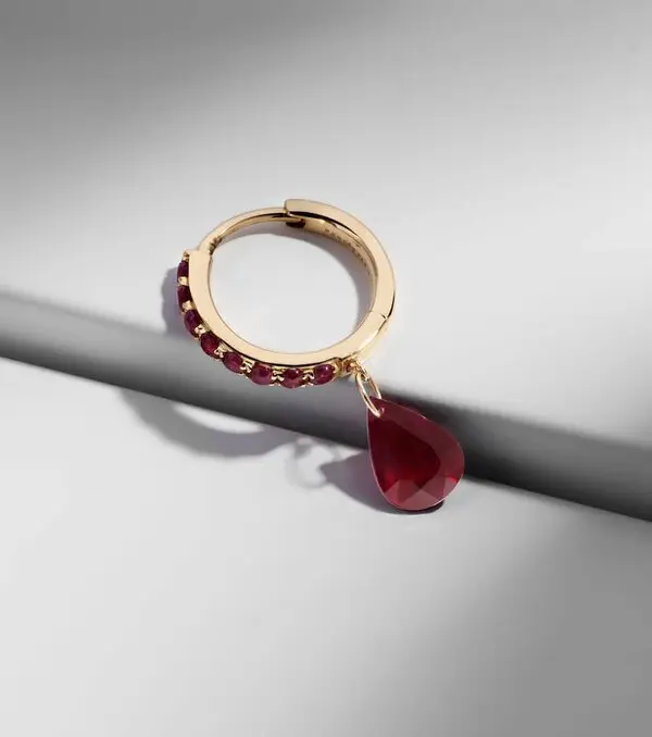 PERSEE Piercing Single Earring With Ruby