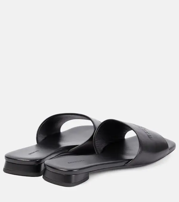 Balenciaga Duty Free Leather Slides