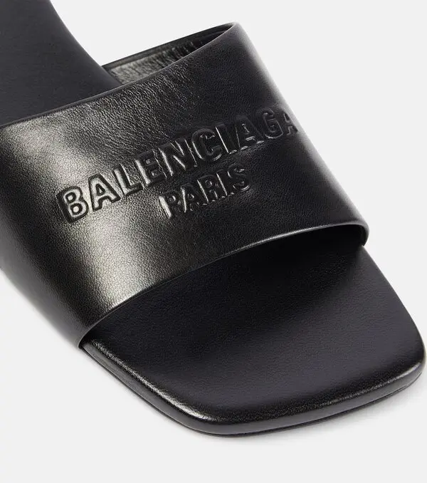 Balenciaga Duty Free Leather Slides