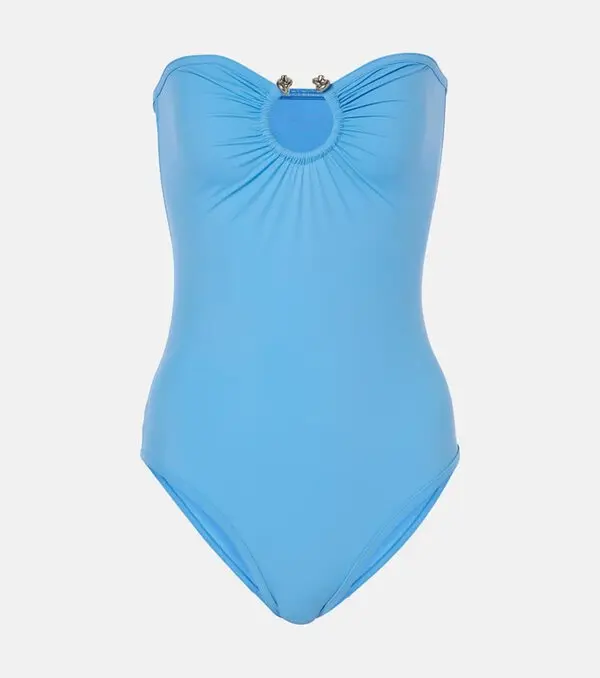 Bottega Veneta Knot One-piece Swimsuit - Blue