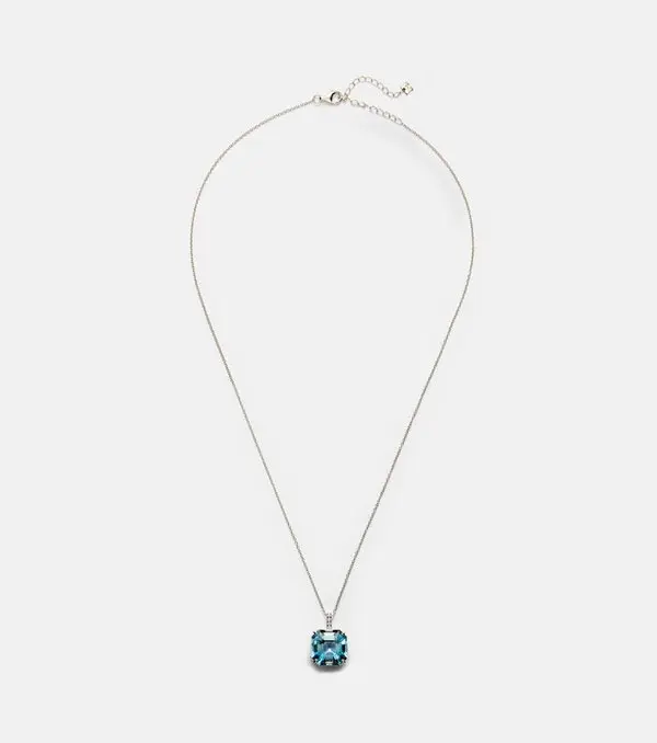Mateo 14kt Yellow Necklace With Topaz And Diamonds - Gold