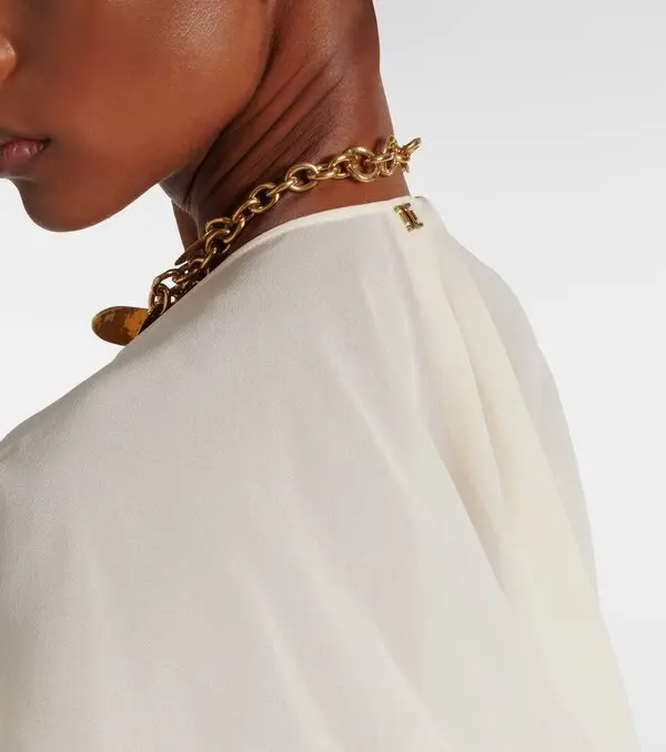 Chloé Silk Chiffon Midi Dress