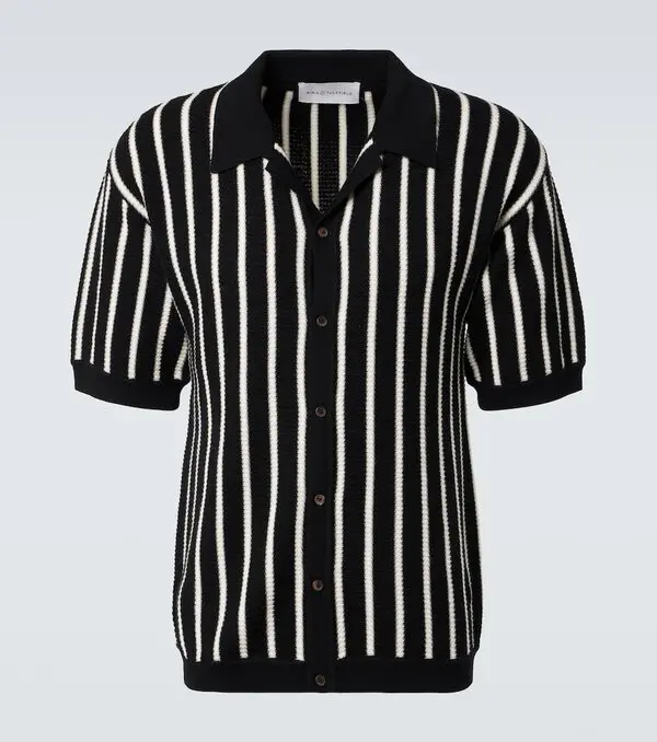 King & Tuckfield Striped Wool Shirt
