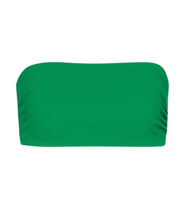 KARLA COLLETTO Basics Bandeau Bikini Top - Green