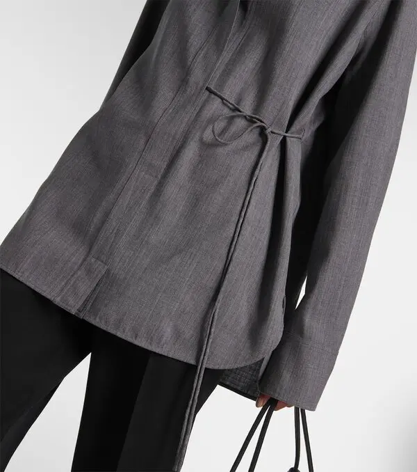 JIL SANDER Belted Wool Shirt