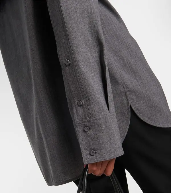 JIL SANDER Belted Wool Shirt