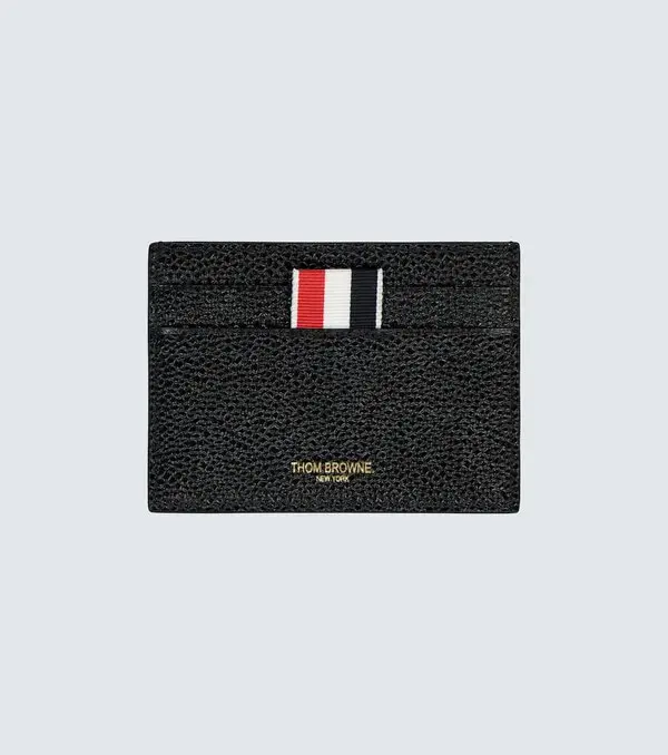 Thom Browne Leather Cardholder - Black