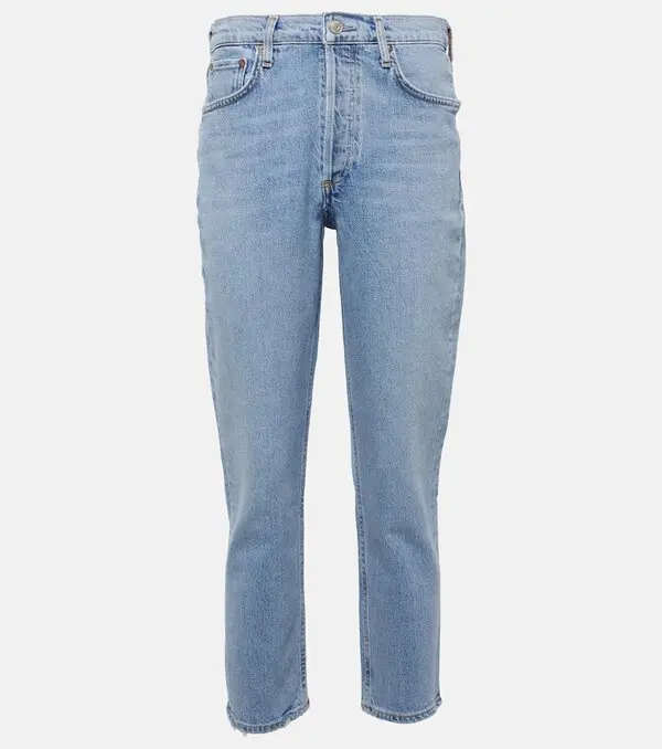 AGOLDE Riley High-rise Cropped Slim Jeans