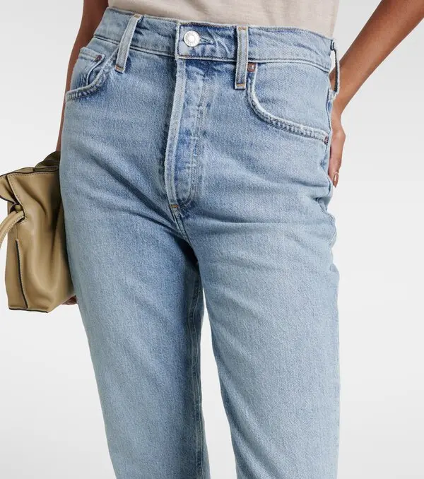 AGOLDE Riley High-rise Cropped Slim Jeans