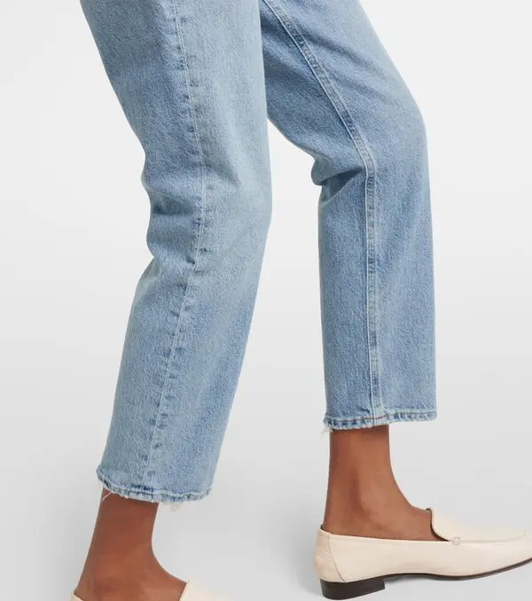 AGOLDE Riley High-rise Cropped Slim Jeans
