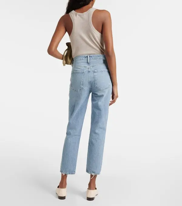 AGOLDE Riley High-rise Cropped Slim Jeans