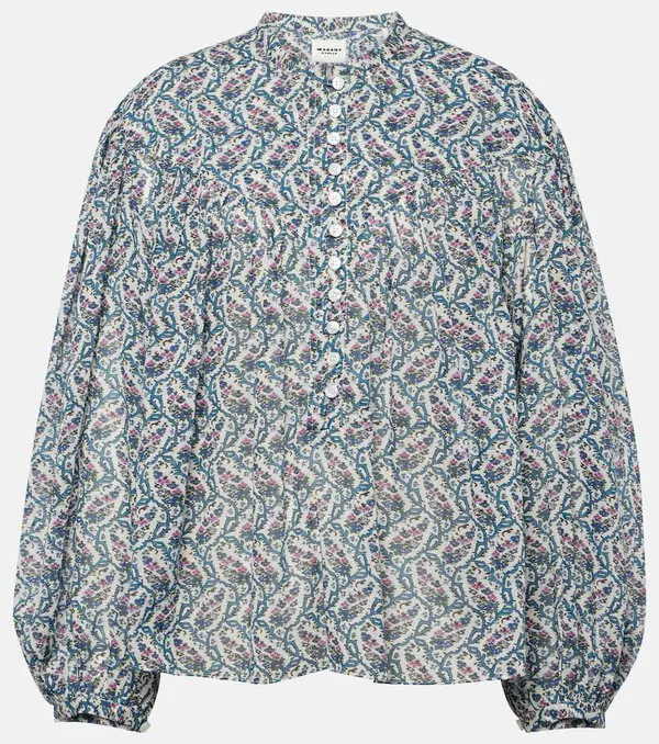 MARANT ETOILE Salika Printed Cotton Top