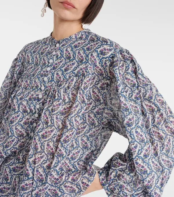 MARANT ETOILE Salika Printed Cotton Top