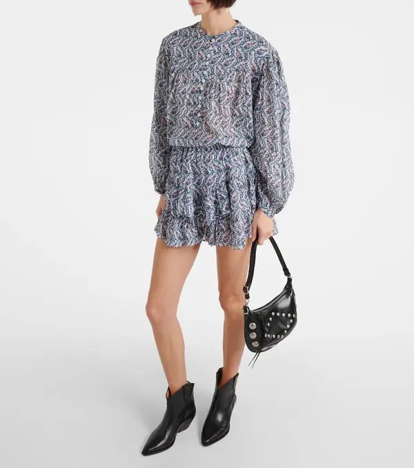 MARANT ETOILE Salika Printed Cotton Top