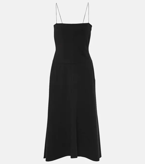 Dorothee Schumacher Corset Midi Dress - Black