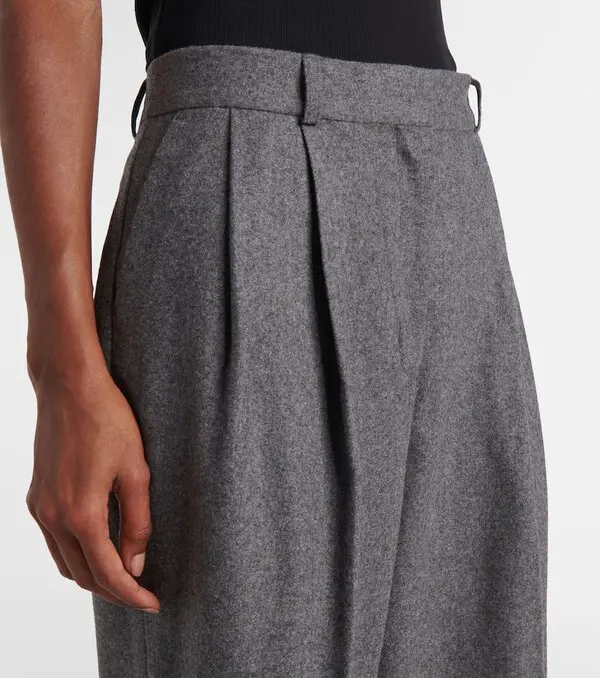 TOTEME Low-rise Straight-leg Flannel Pants