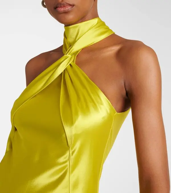Galvan Portico Halterneck Gown