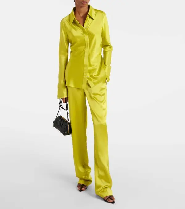JOSEPH Brunel Silk Satin Blouse