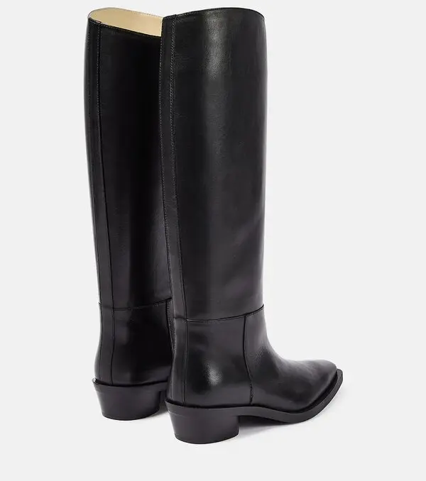 Proenza Schouler Bronco Leather Knee-high Boots - Black