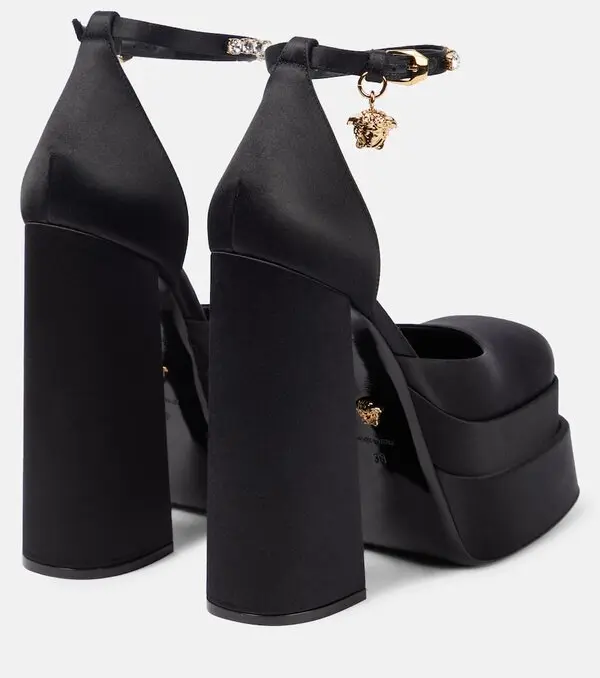 Versace Medusa Aevitas Platform Pumps - Black