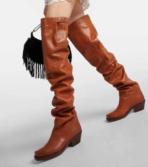 Isabel Marant Amati Leather Over-the-knee Boots