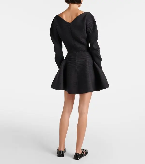 Alaïa Wool-blend Mini Skirt